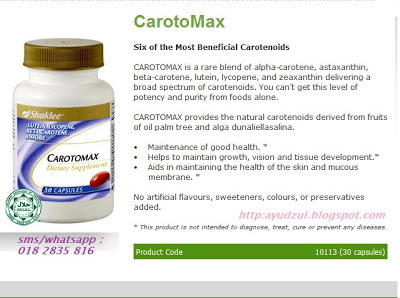 Carotomax Shaklee Bukan Sekadar Untuk Rabun Mata | The Story of My ...