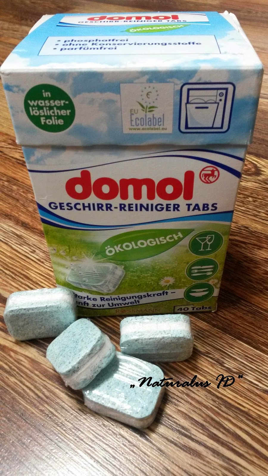 NATŪRALUS ID: „Domol“ indaplovių tabletės