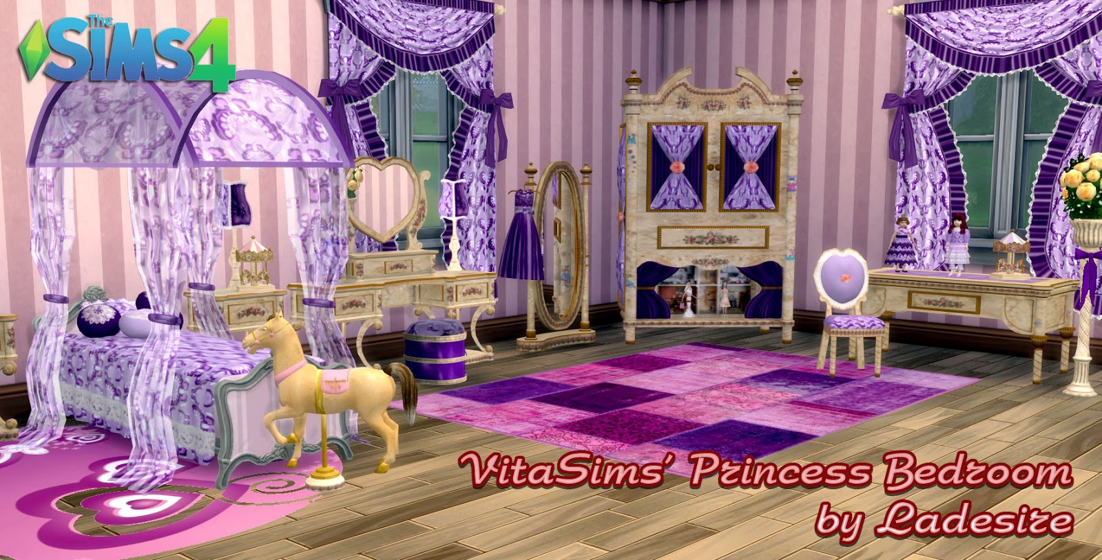 Ladesire's creative corner): TS4 - VitaSims’ Princess Bedroom by Ladesire