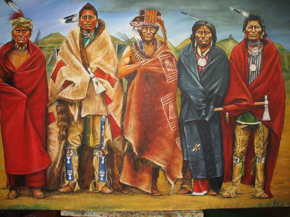 Amerindian: Pawnee men - Andre Ebbers