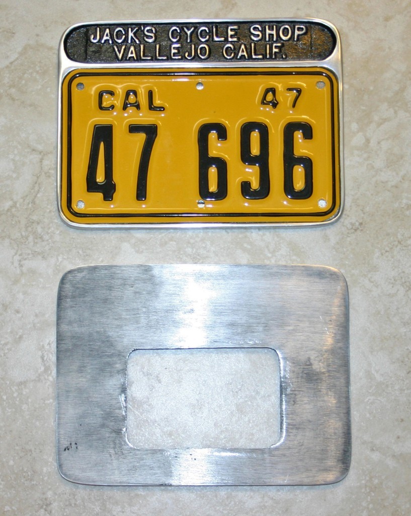 Nostalgia on Wheels: Cast Aluminum 1940s / 1950s Motorcycle License ...