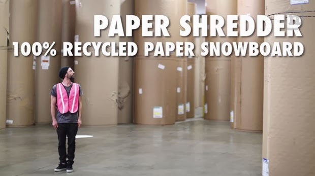 Brilliant Idea! Totally Disposable Paper Snowboard - Snow Addiction ...
