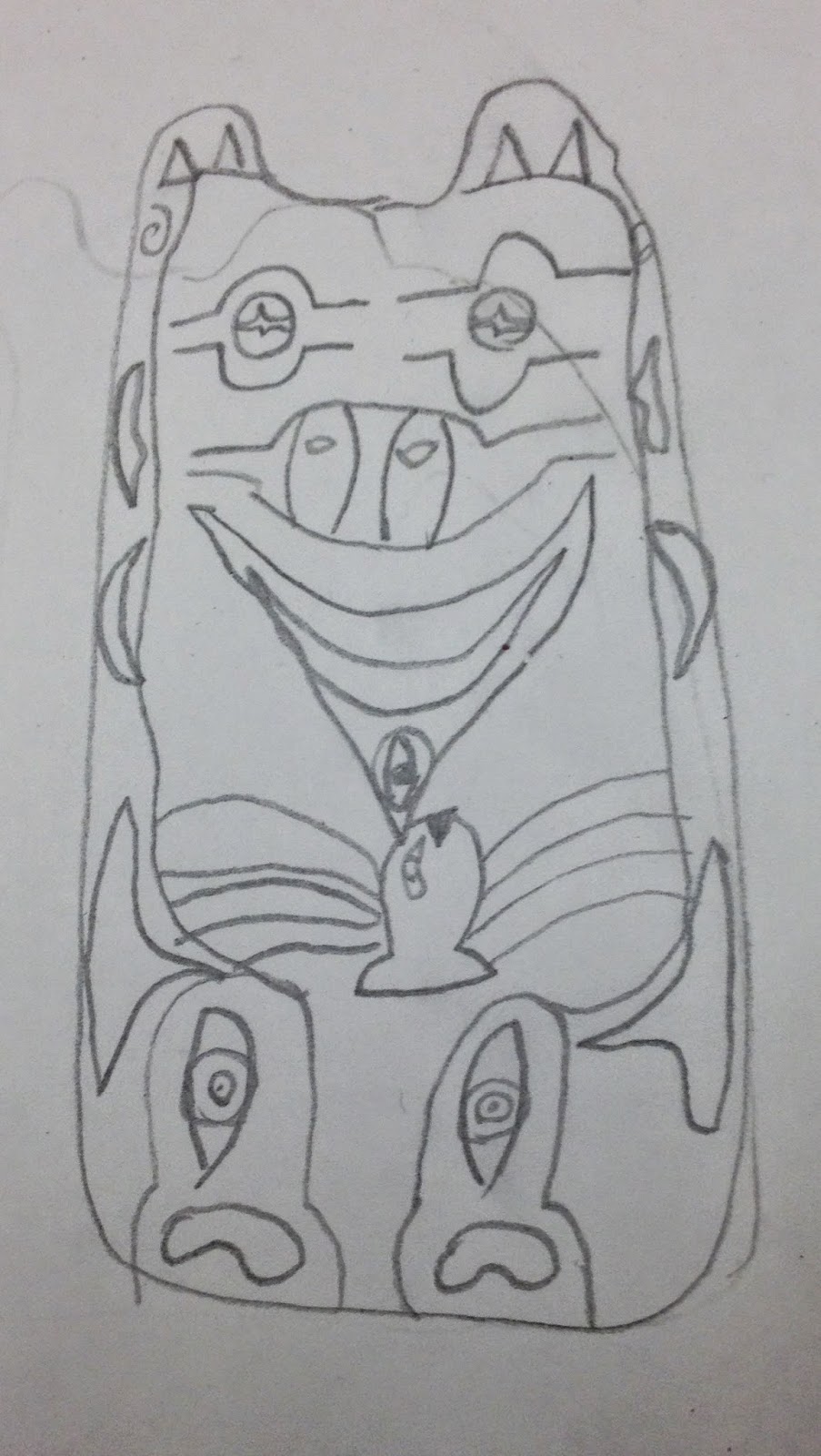 Seabury Pioneers: Native American line drawings