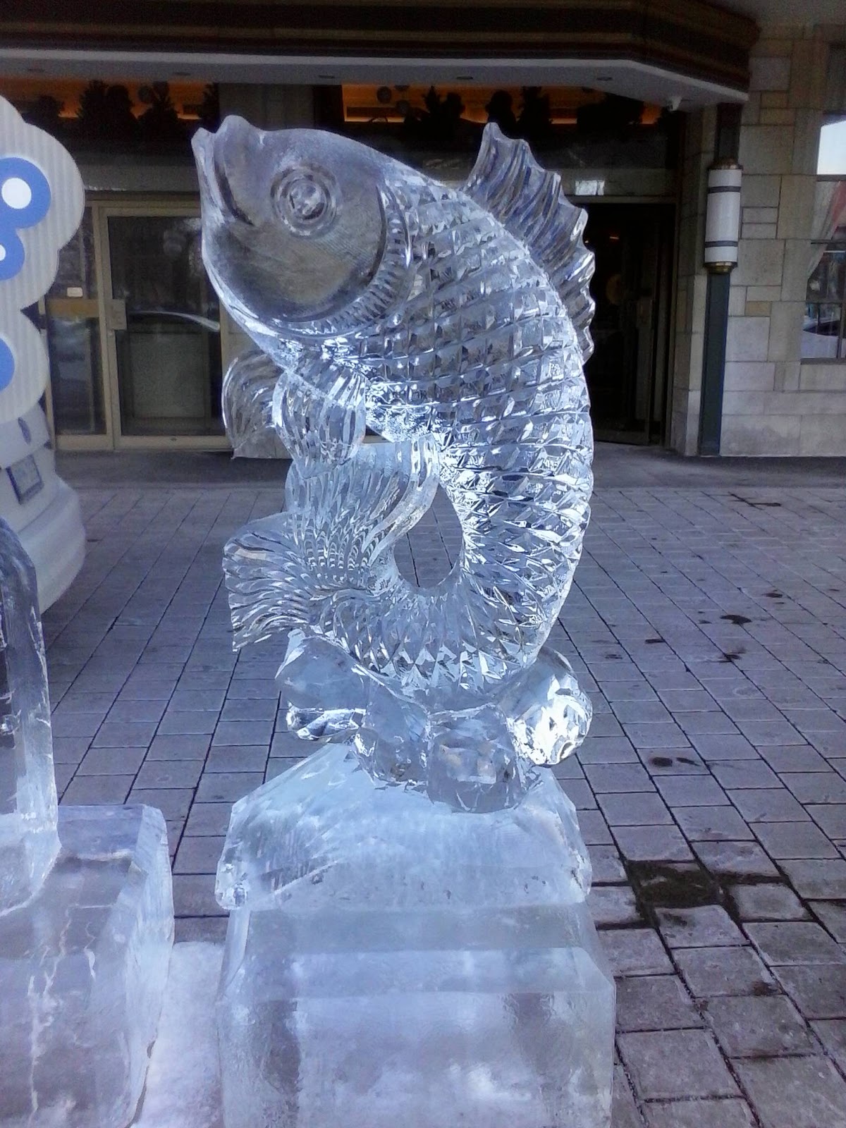 Ottawa Daily Photo: Carved Ice And Cold Seats