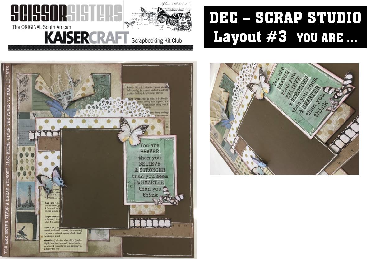 SCISSOR SISTERS KAISER KIT CLUB: December 2018 - SCRAP STUDIO & LETS GO