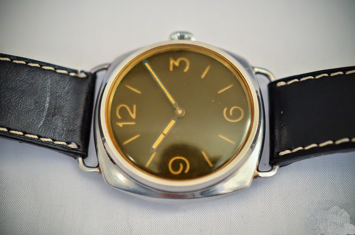 Swiss Design Watches: Engraved case back---Vintage Panerai Rolex Radiomir