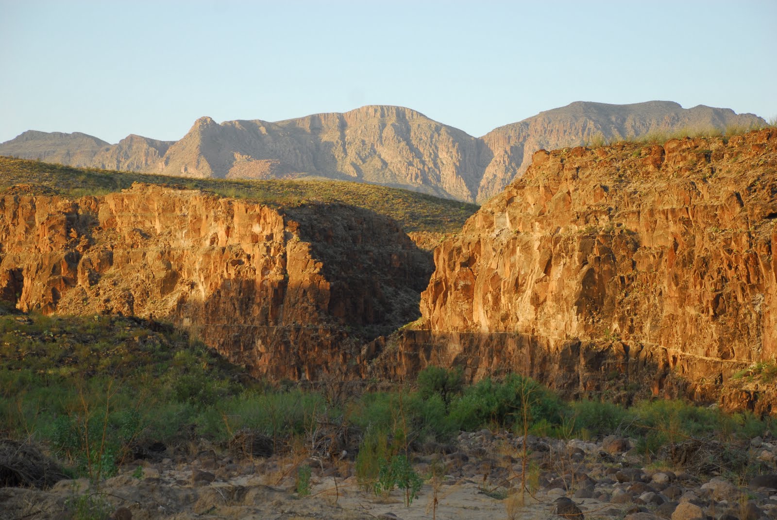 Texas Mountain Trail Daily Photo: Colorado Canyon access to the Rio ...