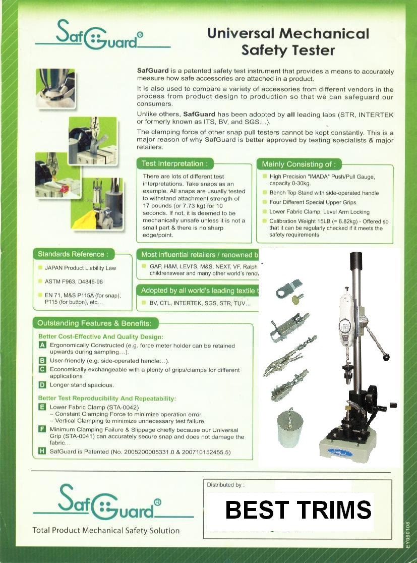 Safguard Universal Mechanical Safety Tester Price in Bangladesh