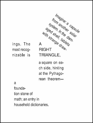 Intersections -- Poetry with Mathematics: Right Triangle