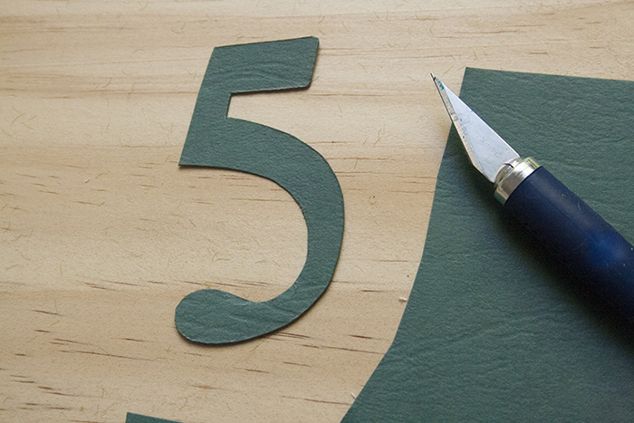 Faux moss hoop table number - Crafted