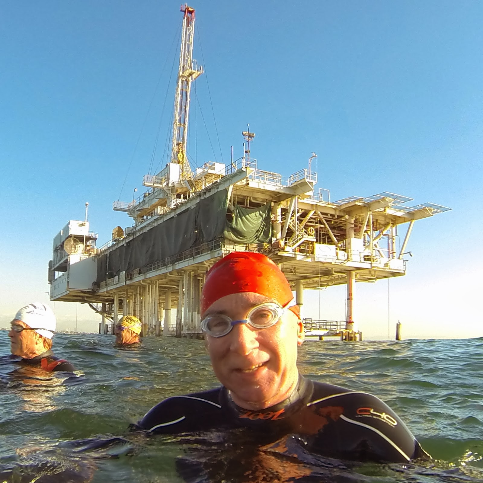 Tridiots: Oil Platform Esther Swim - February 1, 2014