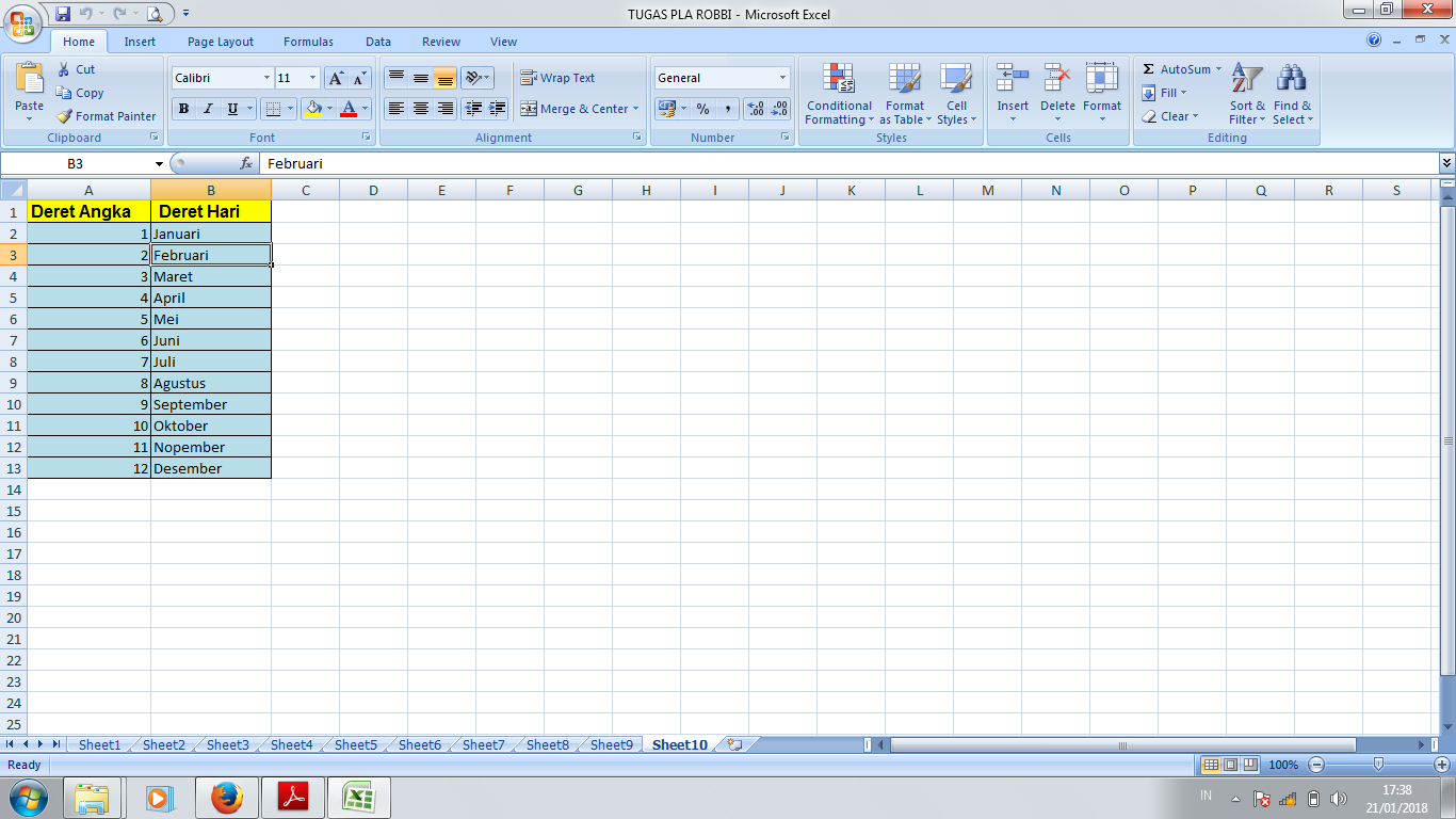 LATIHAN MS.EXCEL