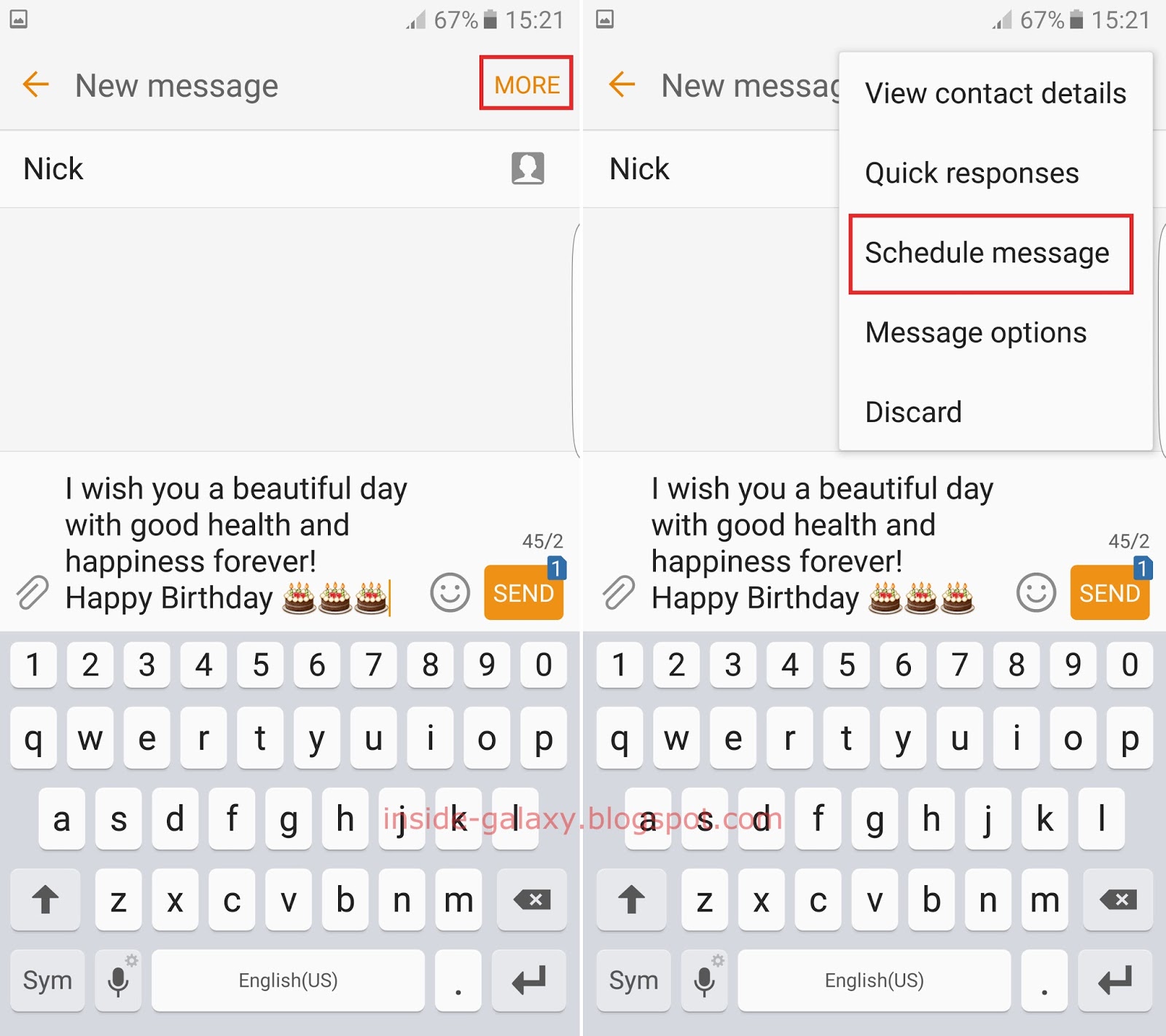 Inside Galaxy Samsung Galaxy S7 Edge How To Send A Scheduled Text Inside Galaxy Samsung Galaxy S7 Edge How To Send A Scheduled Text