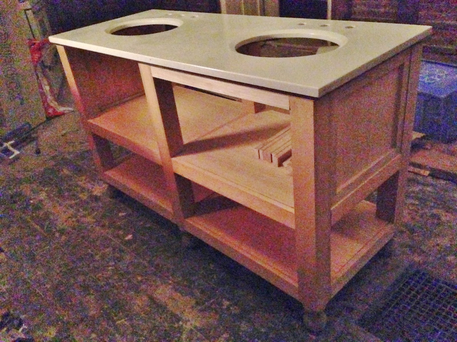 Repurposed Gems: Pottery Barn Knock-Off Vanity