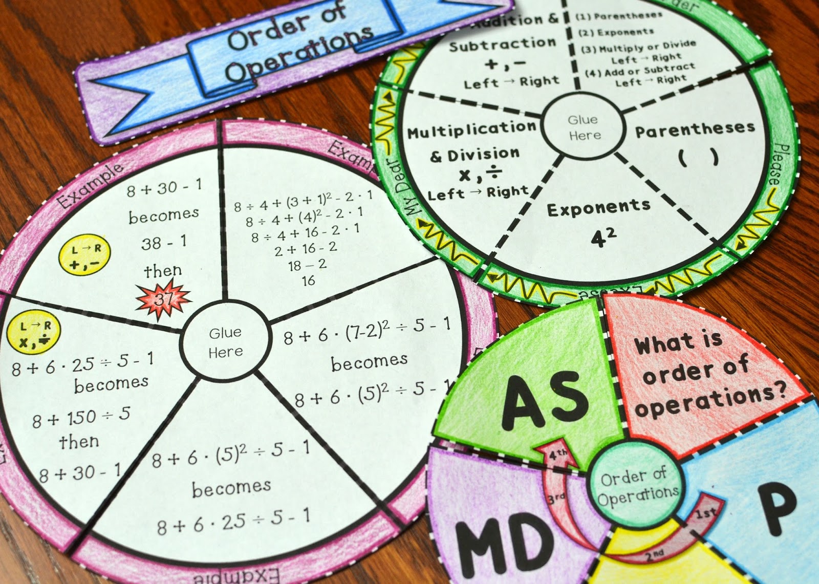 Order Of Operations Foldable