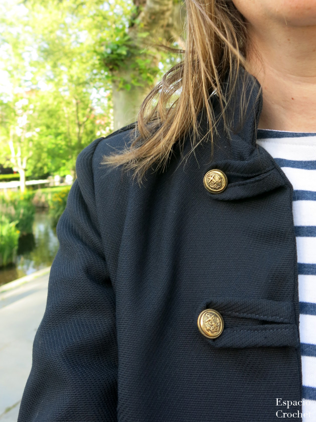 Espacio Crochet: Chaqueta marinera
