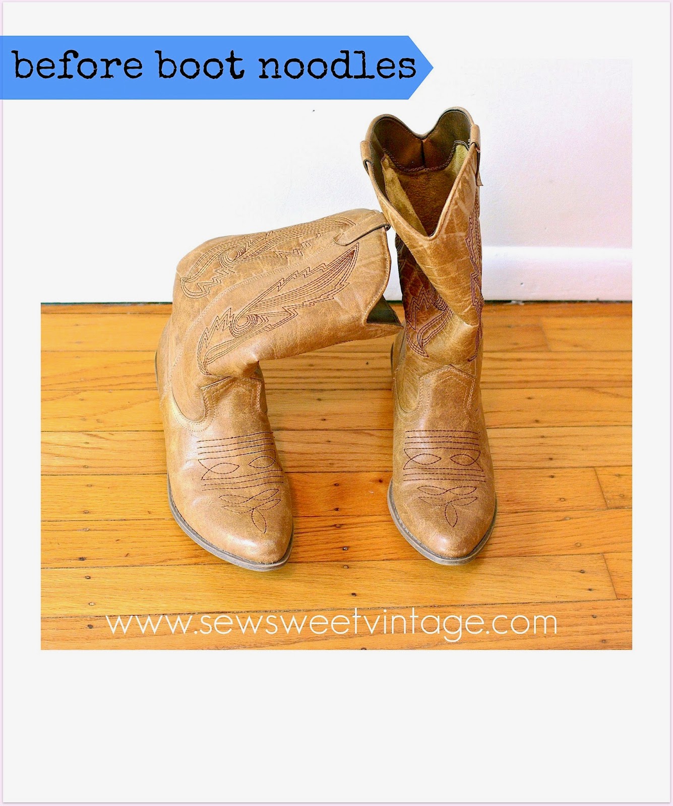 Sew Sweet Vintage: foam boot noodles