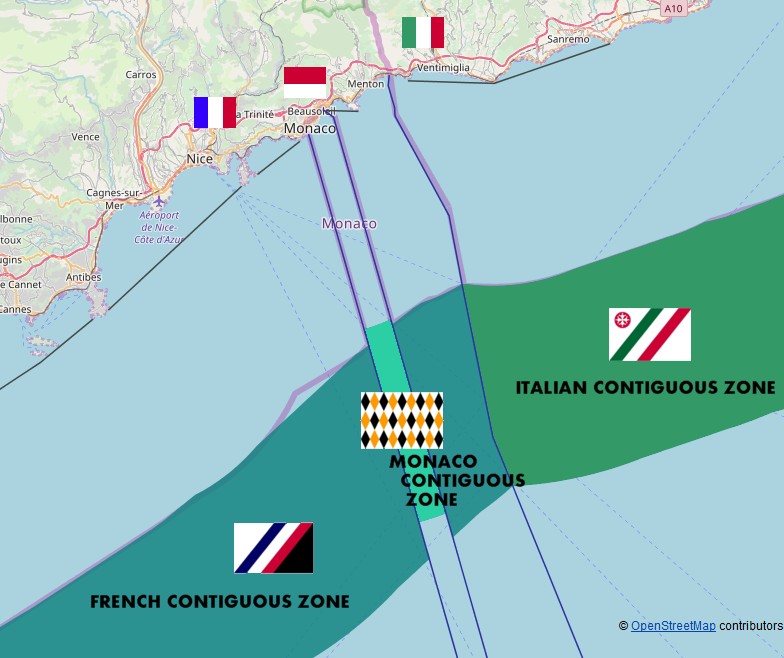 The Voice of Vexillology, Flags & Heraldry: Monaco Contiguous Zone Flag