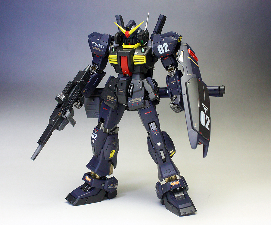 GUNDAM GUY: RG 1/144 Gundam Mk-II Titans: G-Defenser & Flying Armor ...
