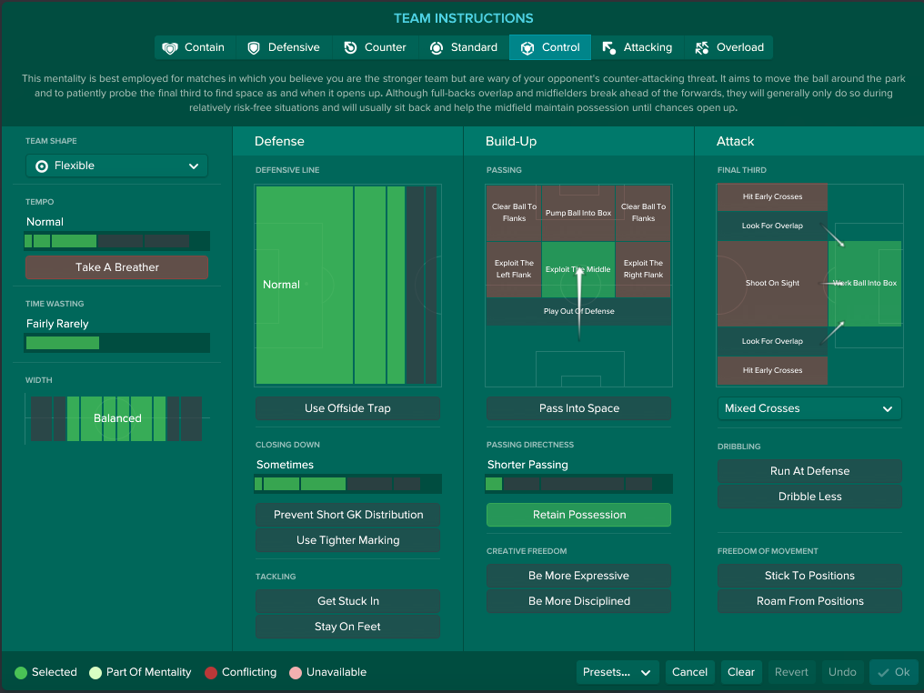 FM17 Southampton Journey: Tactics