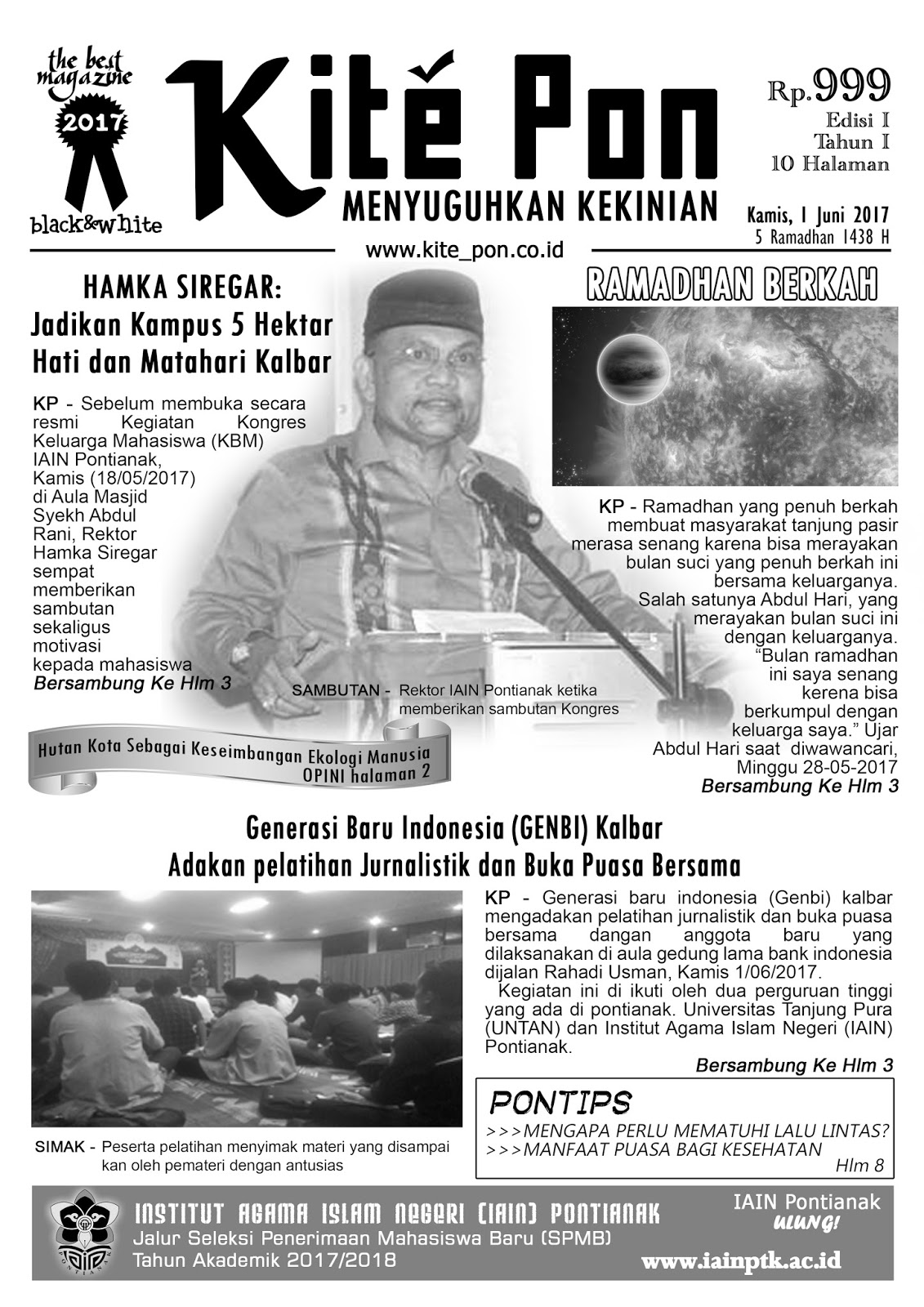 Contoh Desain dan Layout Koran/Majalah Sederhana (Tugas Jurnalistik ...