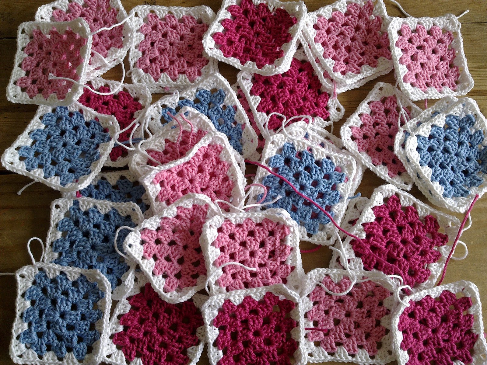 Karins bloggiblogg: Montering Av Mormorsrutorna