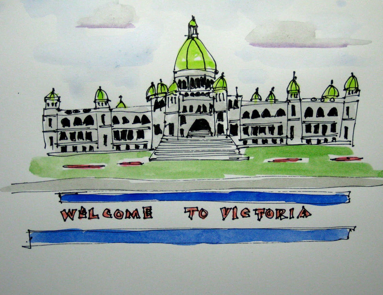 Enjoy Every Day - Enjoy Every Urban Drawing: Victoria BC