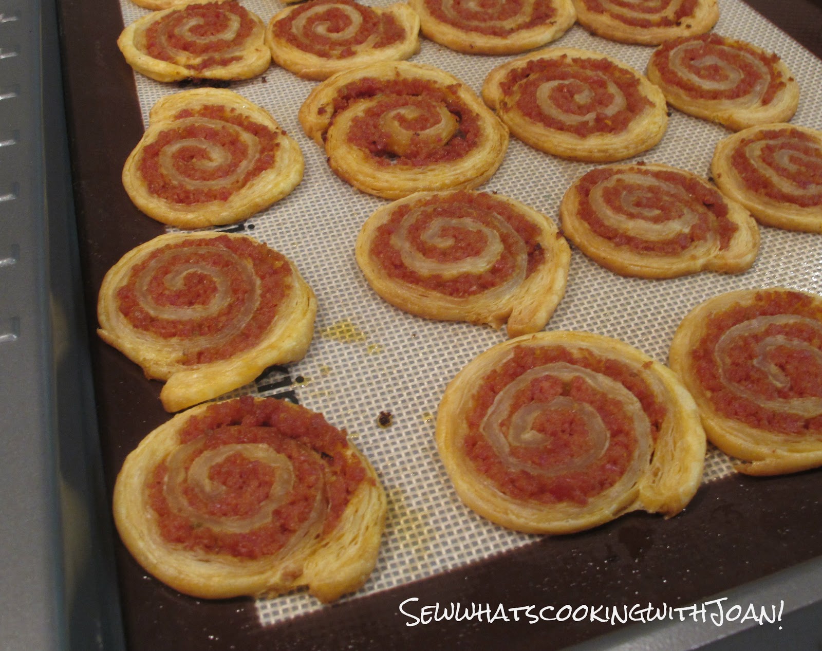 Sew what's cooking with Joan!: Pepperoni Pin Wheels!