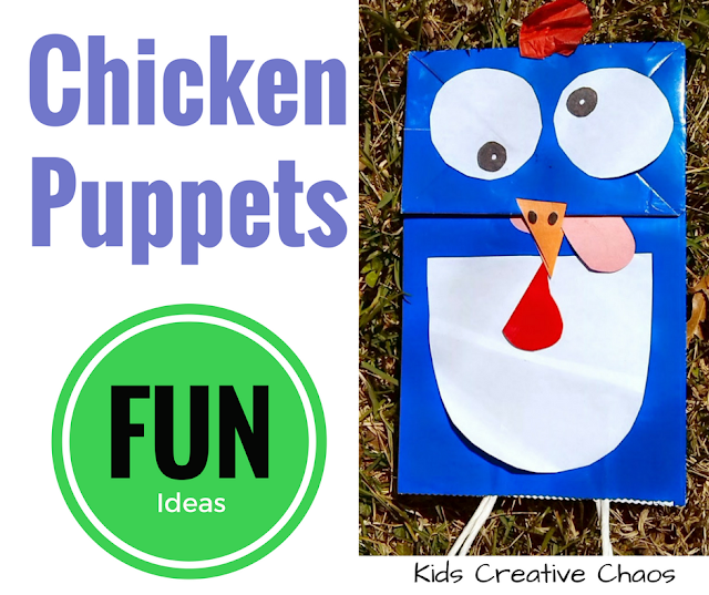 Make a Chicken Puppet and Chicken Craft Ideas - Adventures of Kids ...