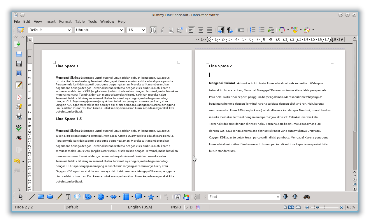 Libreoffice Writer For Beginner Text Formatting Basic