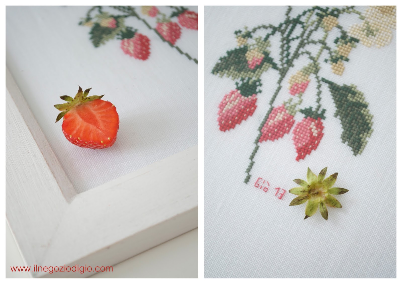 puntocroce e fantasia: si sa, amo le fragole!