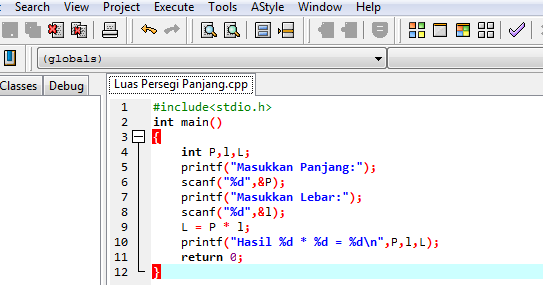 Laporan Praktikum Pert 5 Operasi Input dan Output dalam bahasa C ~ Syahril Phantom