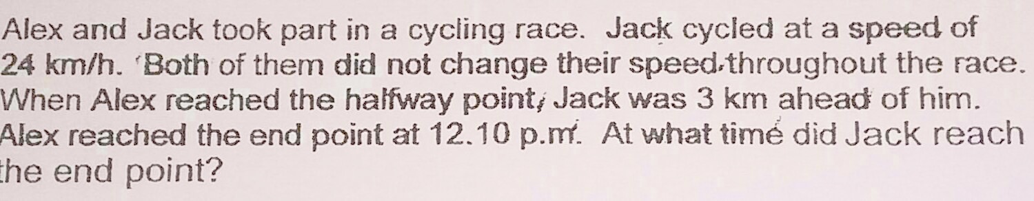 Chang's Math blog: P6 speed (fr YZ)