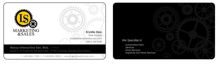 LS Marketing & Sales Name Card | Design Style