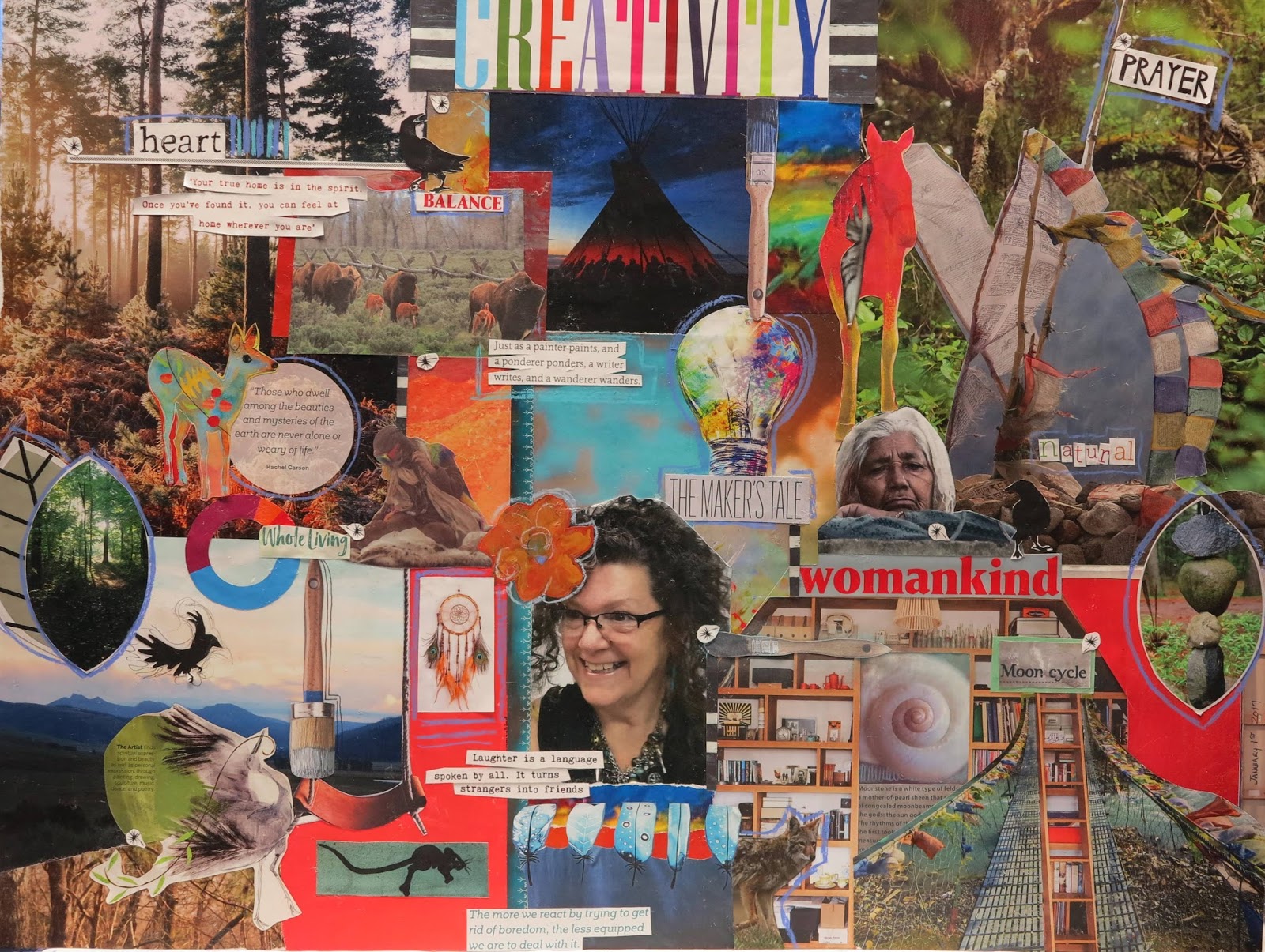 2017 Creative Vision Board - No goals just vision and inspiration