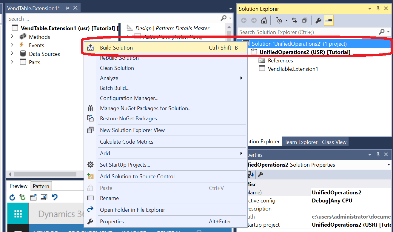 How to hide field or button in Dynamics 365 form design by extension