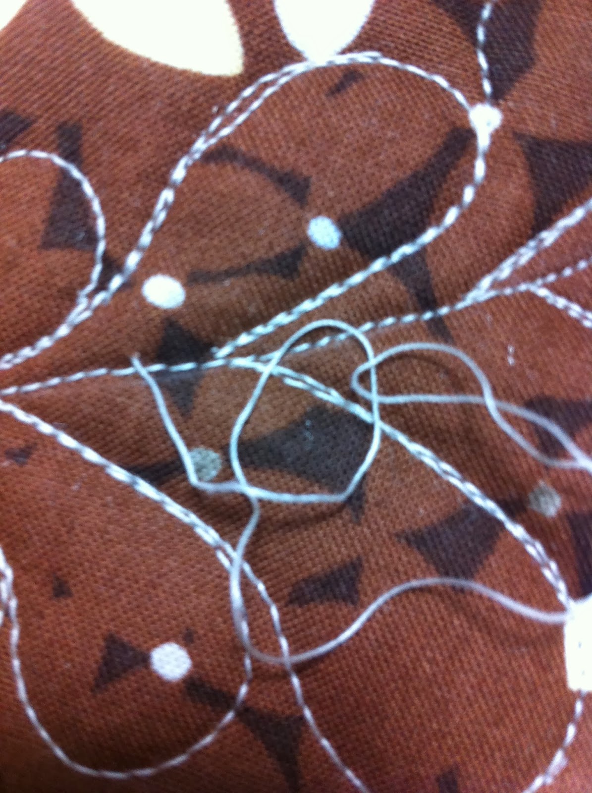 Hiding your quilting thread using a Self Threading Needle