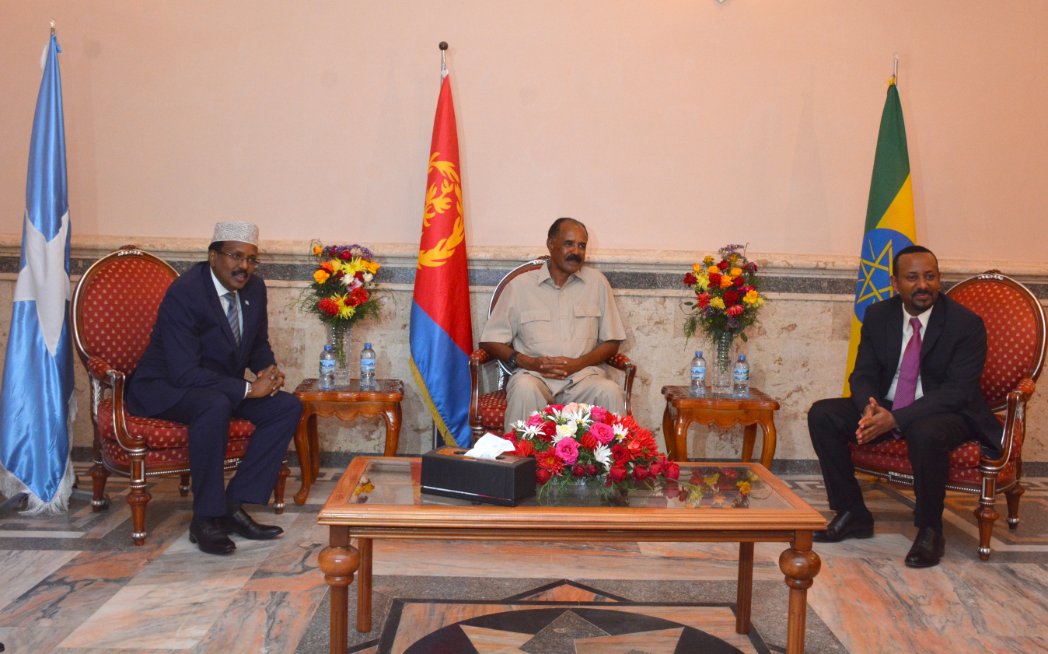 President Mohammed Abdullahi of Somalia arrives in Asmara - Madote