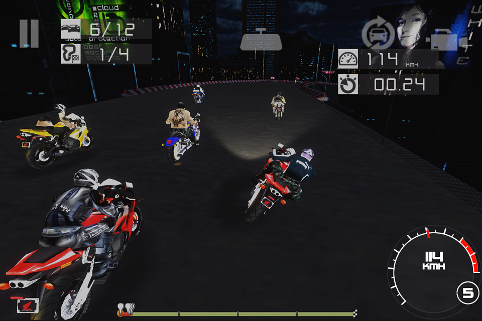 MOTORACING 3D Superbikes against Choppers: In-game Screenshots