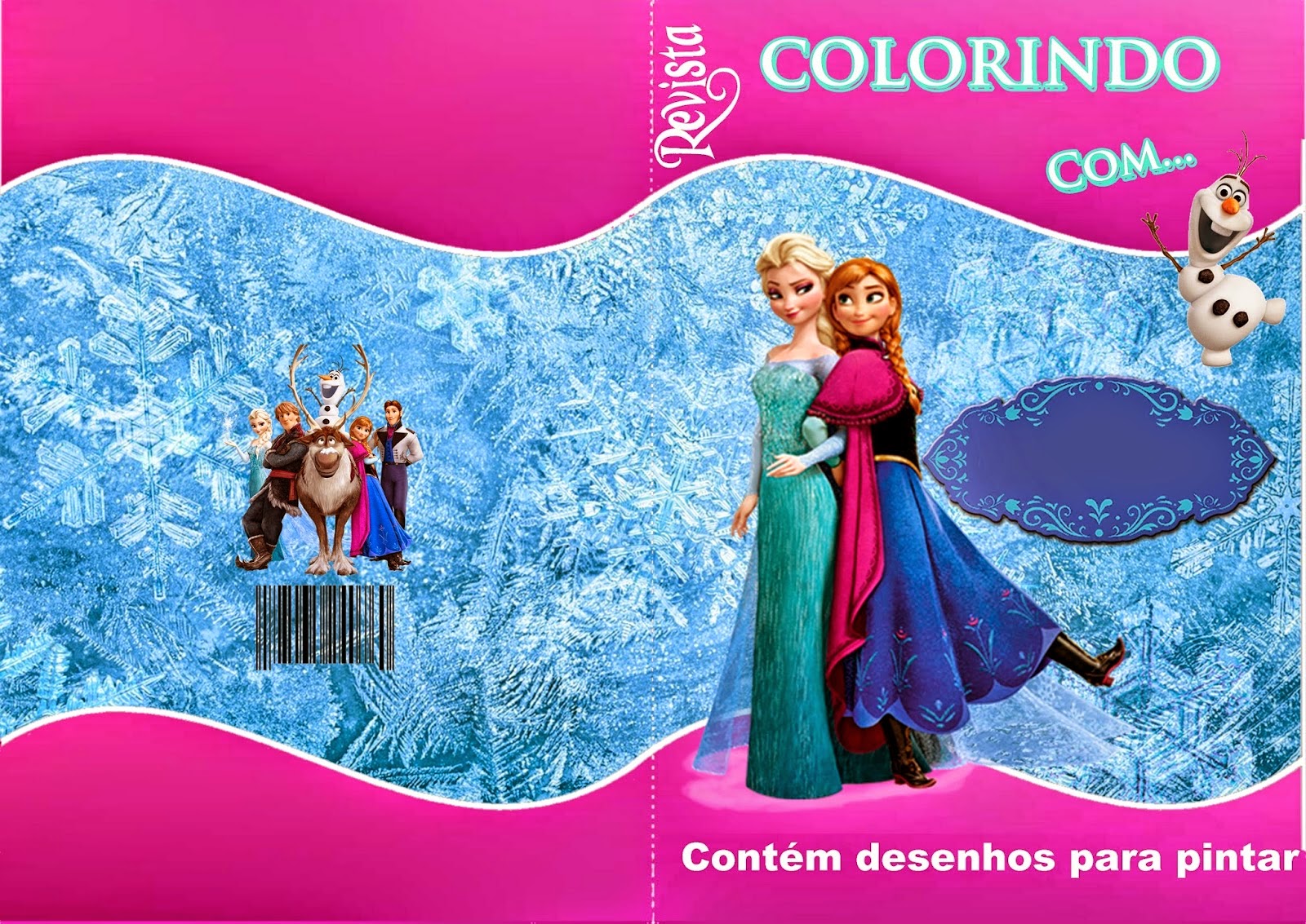 Frozen: Free Printable Kit with Fucsia Border. - Oh My Fiesta! in english
