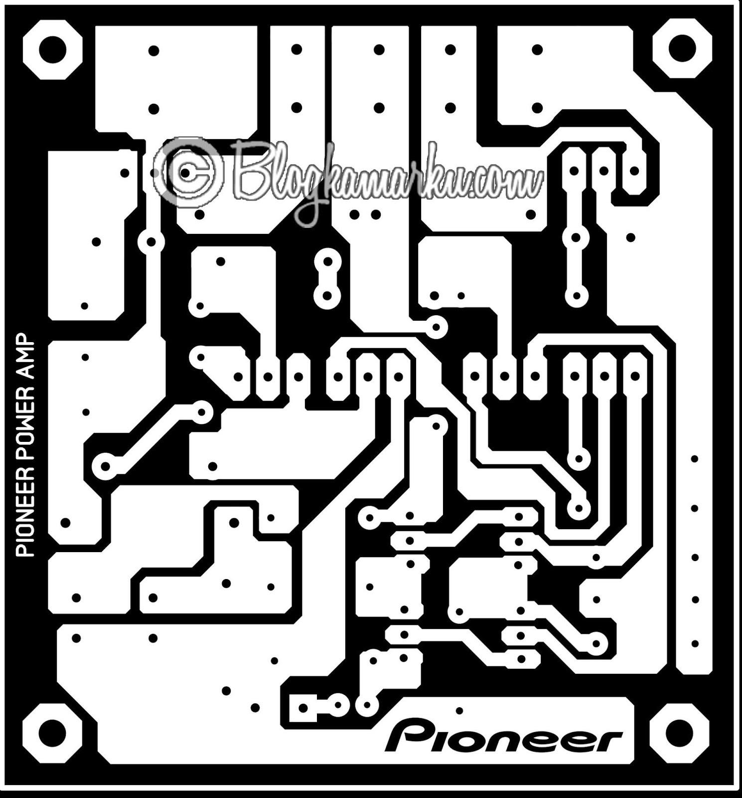 Pioneer amplifier vintage PCB Layout Clone – BLOGKAMARKU