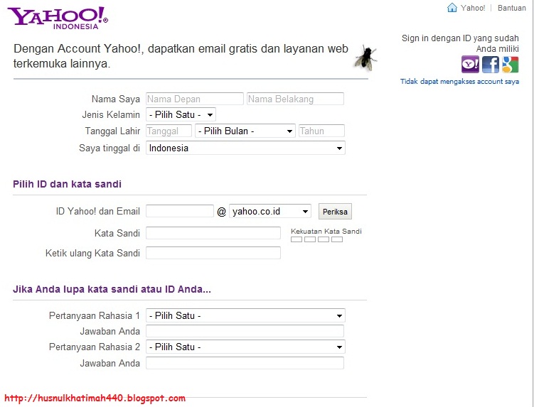 Husnul Blogger: Langkah-Langkah Membuat Email di Yahoo