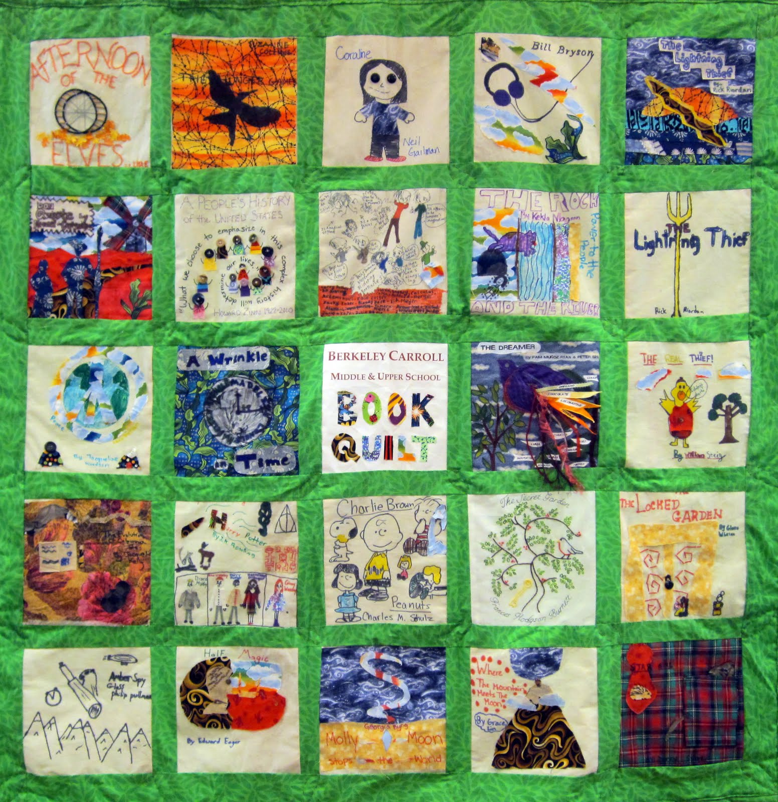 Berkeley Carroll Middle & Upper School Library: BCS Book Quilt Website ...