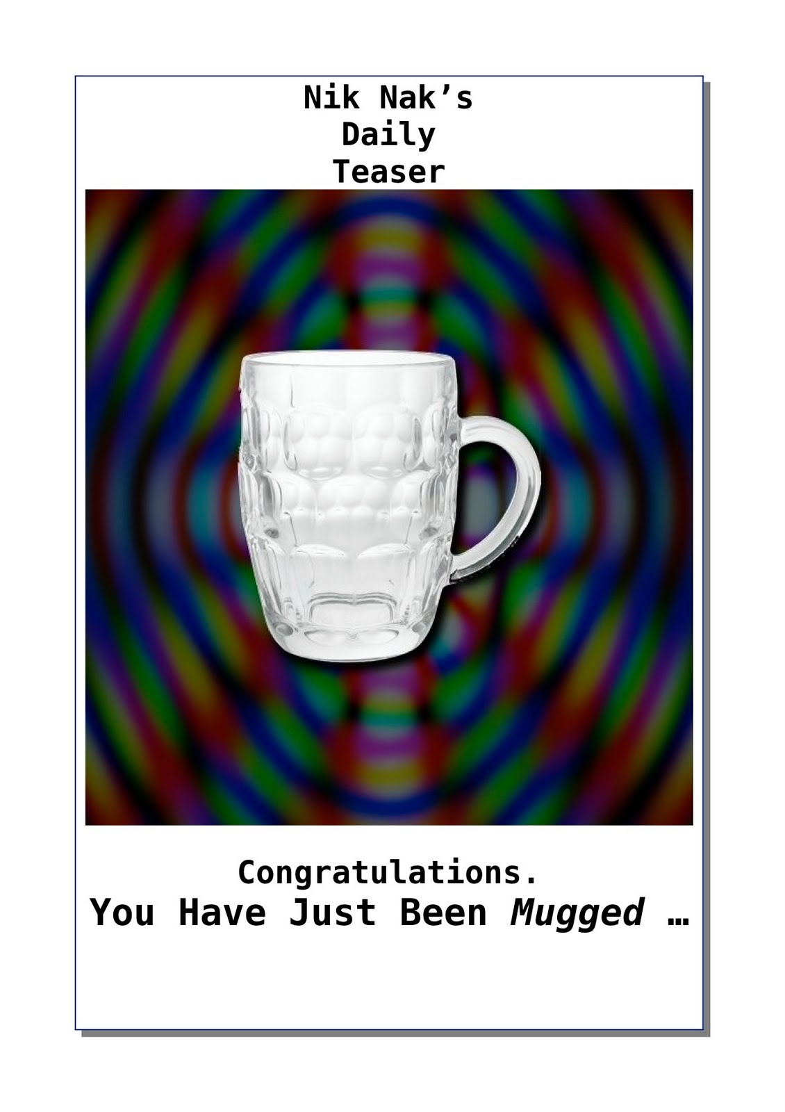 Nik Nak’s (Original) Old Peculiar: The Daily Teaser — 15-8-2011