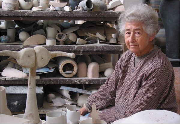 Sculpture Studio: Ruth Duckworth, Artist, b. 1919 Germany, d. 2009 USA