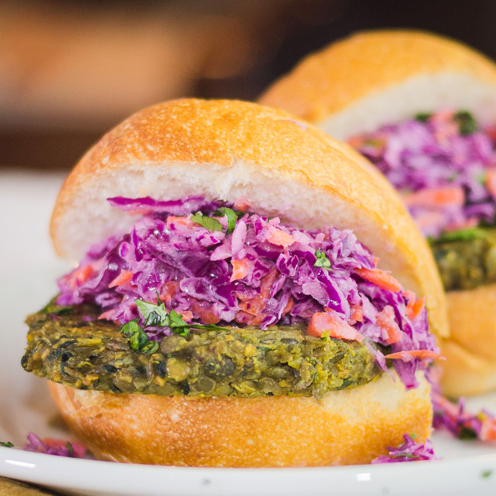Curried Lentil Burgers - Simple Awesome Cooking
