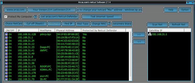 Netcut – Cut Any Buddy Internet Connection [Hacking] | Tricks For You