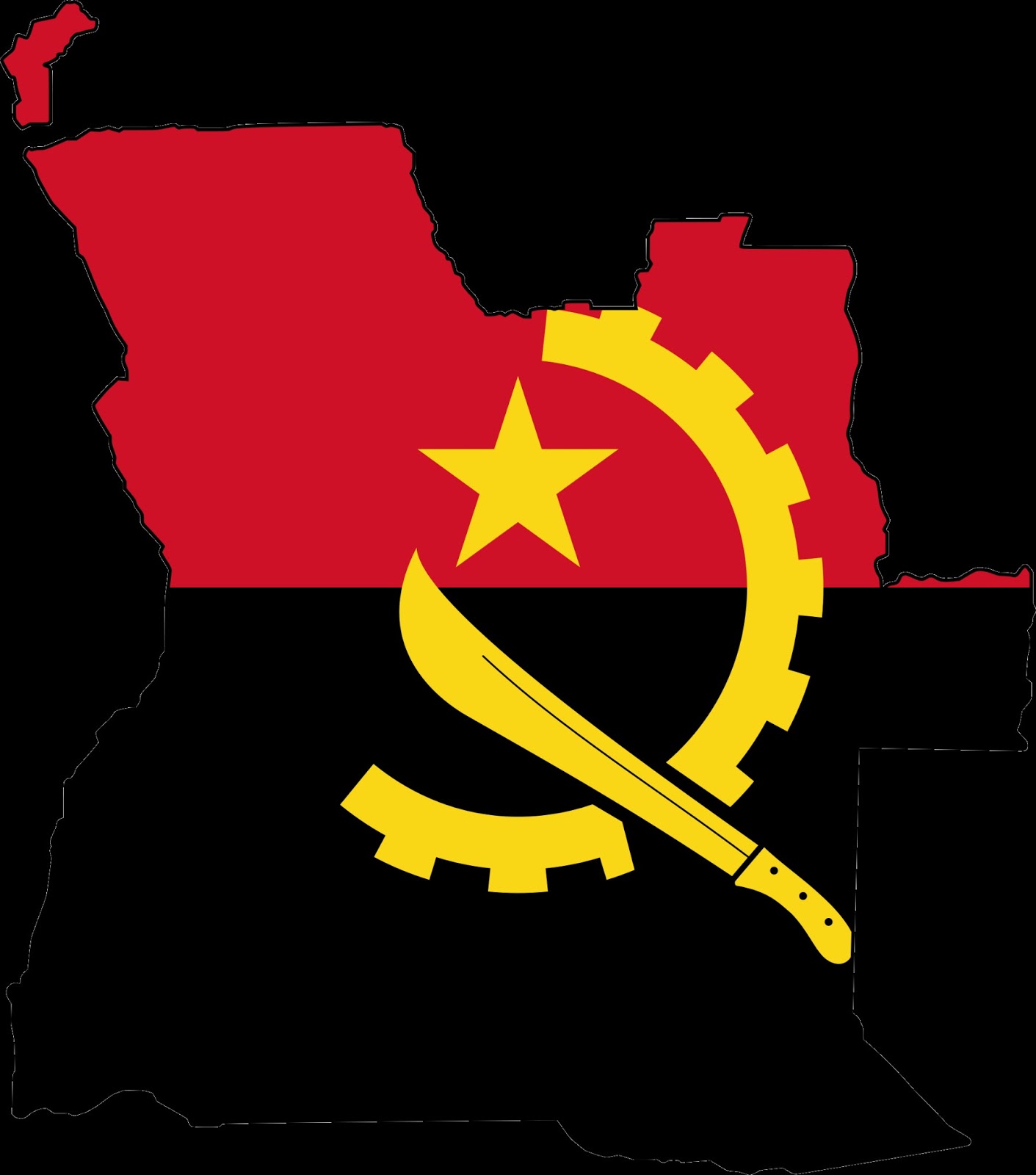 Angola Flag Pictures
