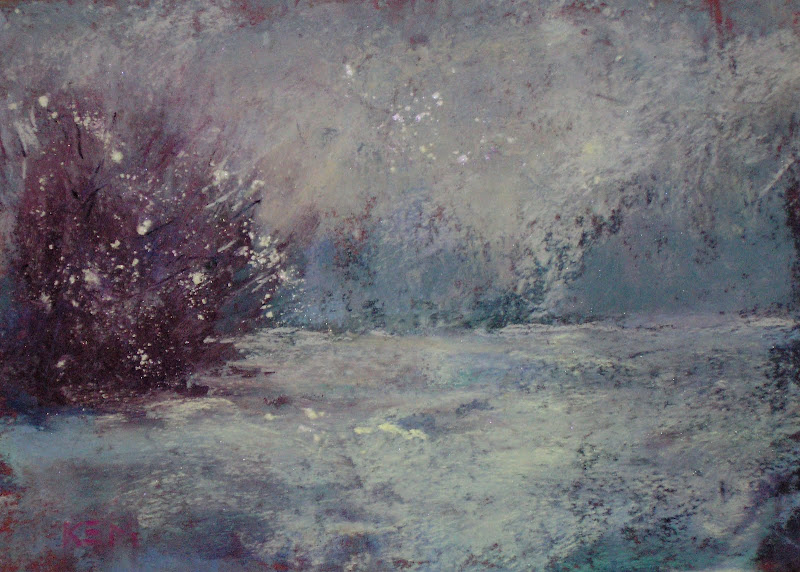 Painting My World: Winter Solstice Painting on Handmade Surface
