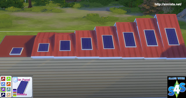 Simista A little sims 4 blog : Domestic solar panel's version 2